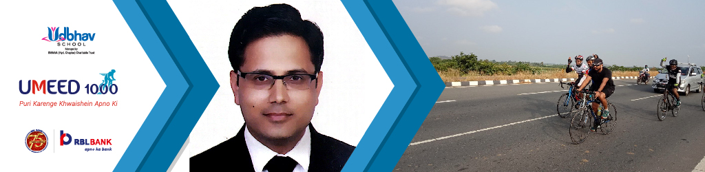 Sunil Mundra Cycles for Girls' Education as part of Umeed 1000 Cyclothon - Give Fundraisers